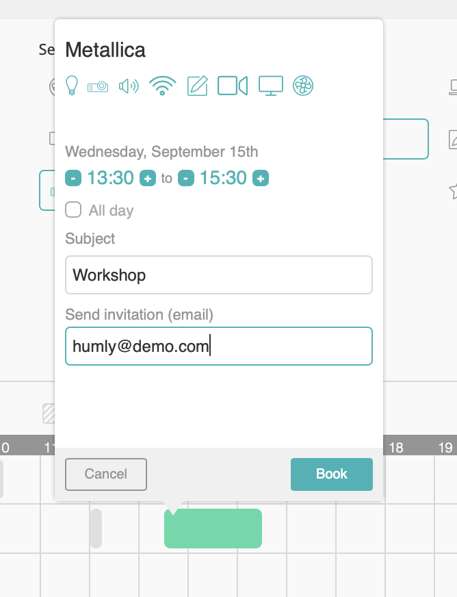 Humly Room Booking - User Guide
