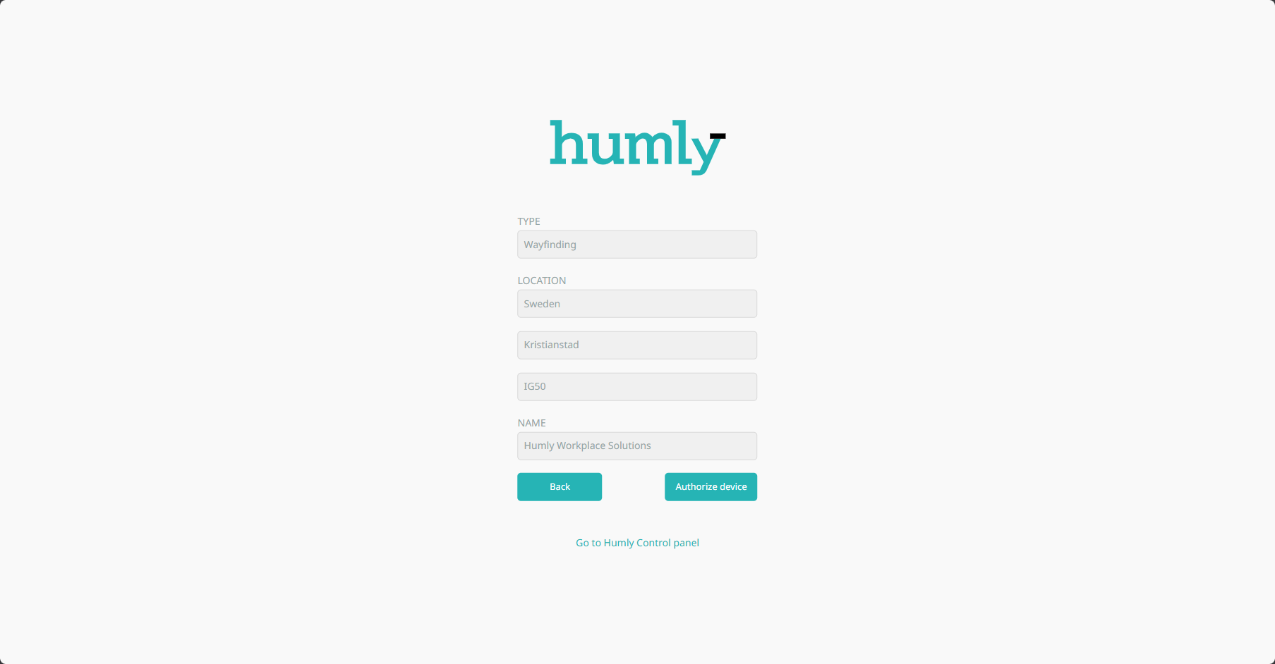Screen Approval for Humly Floorplan, Wayfinding, and Visitor