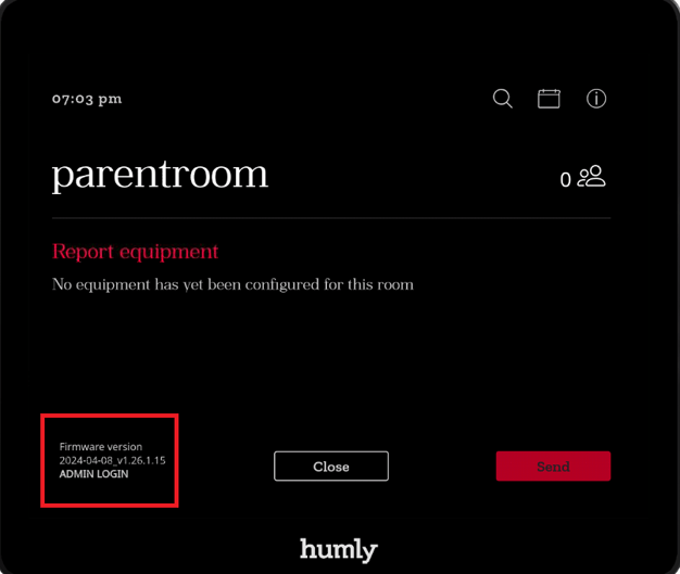 How to disconnect a Humly room display from Humly control panel.