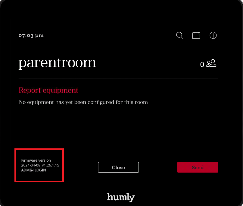 How to disconnect a Humly room display from Humly control panel.