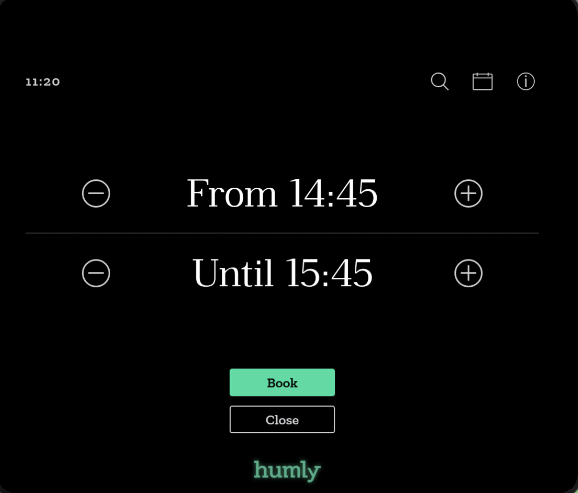 Humly Room Display - User Guide