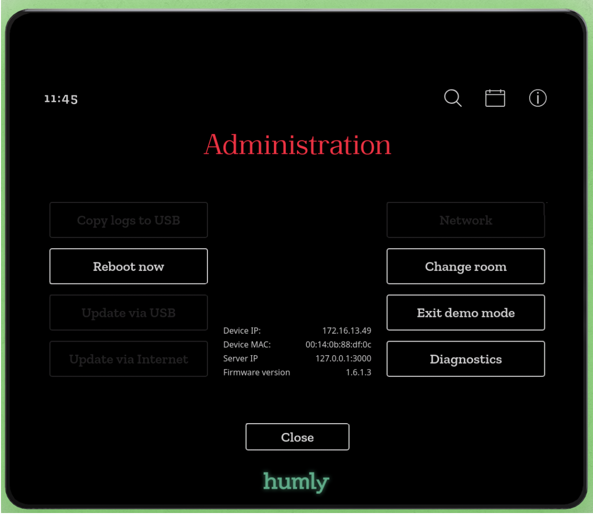 Humly Room Display - User Guide