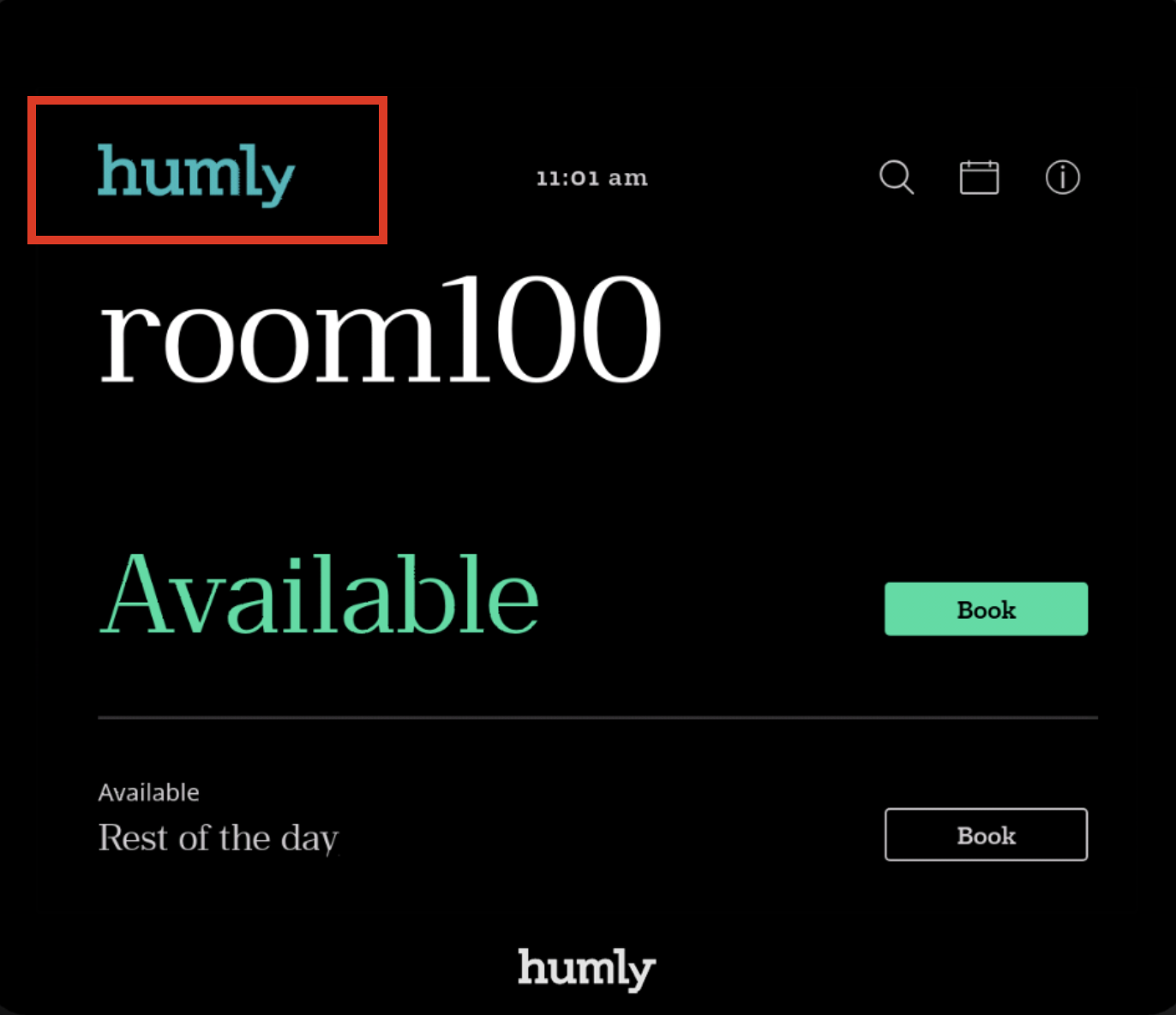 Humly Room Display - User Guide